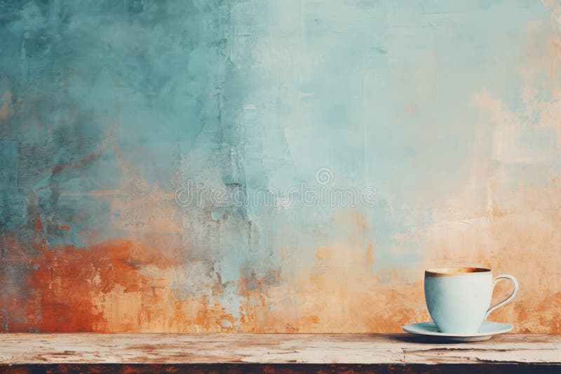 Cup of Coffee Poster Design Abstract Background Stock Photo - Image of ...