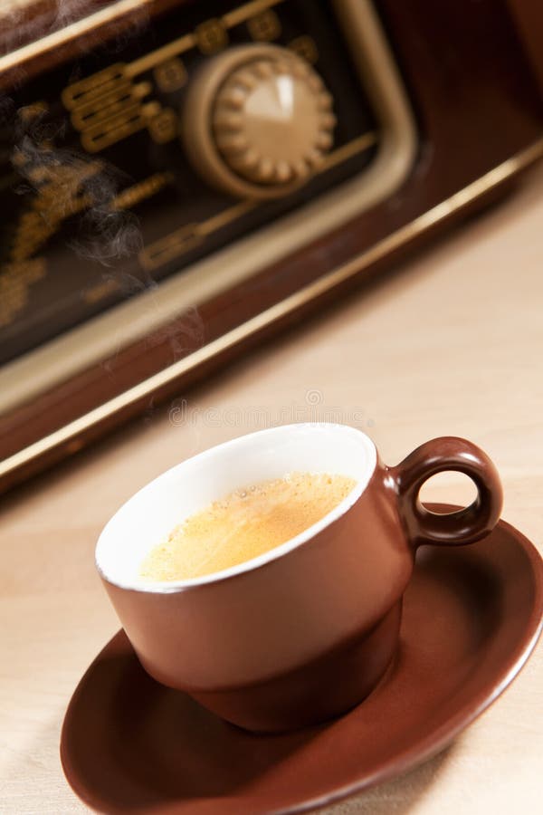 A cup of coffee stock photo. Image of caffeine, broadcasting - 48812718