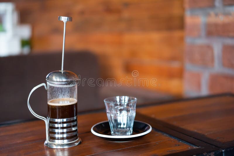 A Cup of Coffee is Ready To Be Served Stock Image - Image of closeup ...