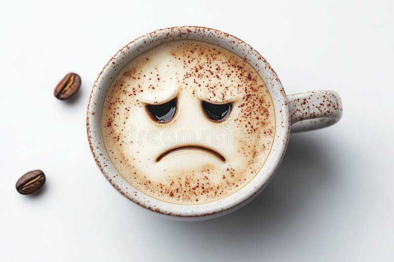 A Cup of Coffee with a Sad Face Drawn on it, for when You Need a Pick ...