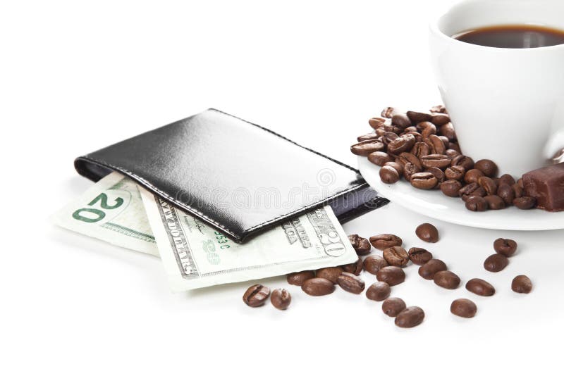 Dollars in a cup stock photo. Image of finance, classic - 24587092