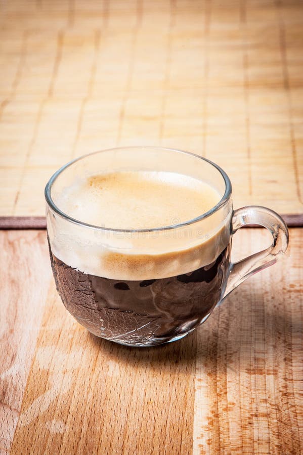 Cup of coffee side view stock photo. Image of aroma, cream - 65427376