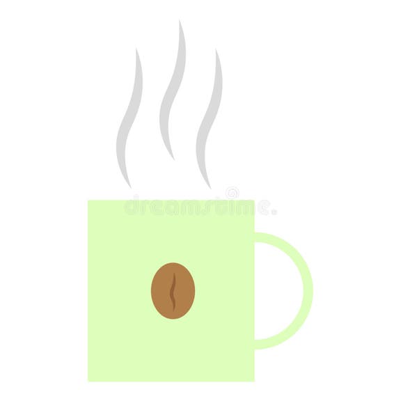 Cup of Coffee with Smoke. Vector Illustration. EPS 10 Stock Vector ...
