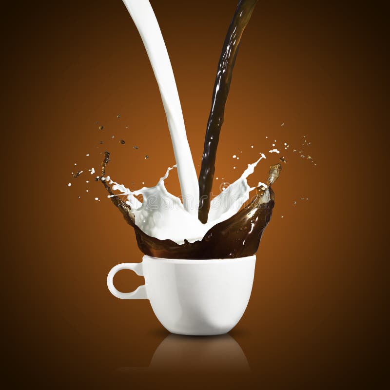 Cup of Coffee Splash stock photo. Image of coffee, bubble - 51912338