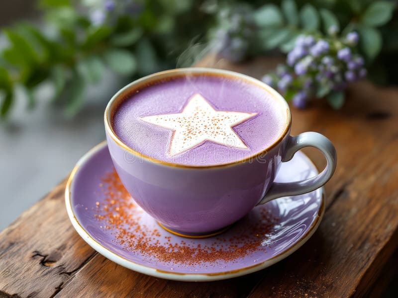 Cup of Coffee with a Star on it Stock Image - Image of food, brown ...