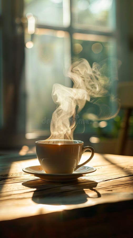 Steam Rising from a Mud Pool Creating a Mysterious almost Eerie ...