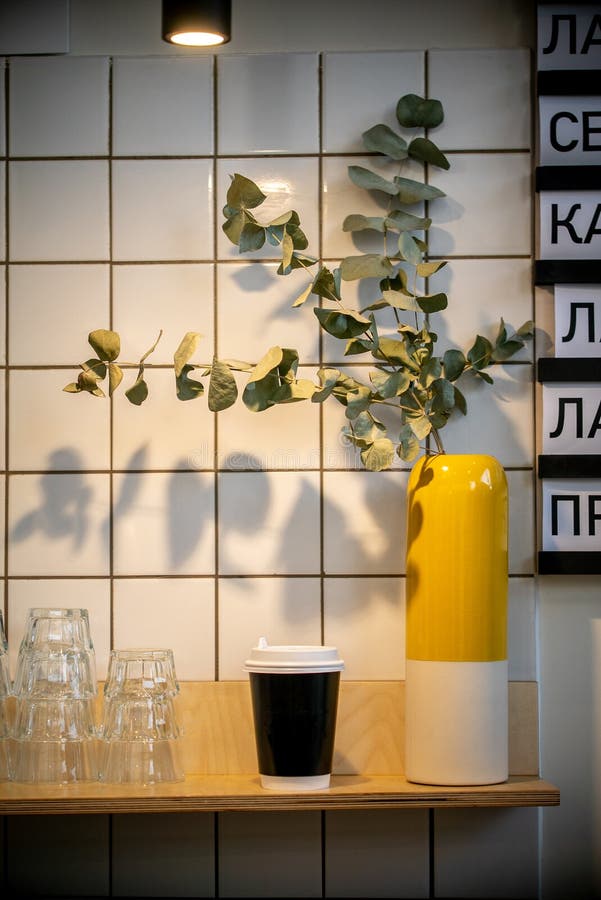 Cup Of Coffee Sunlight Daylight Coffee House Cafe Side View Leaf Leaves ...