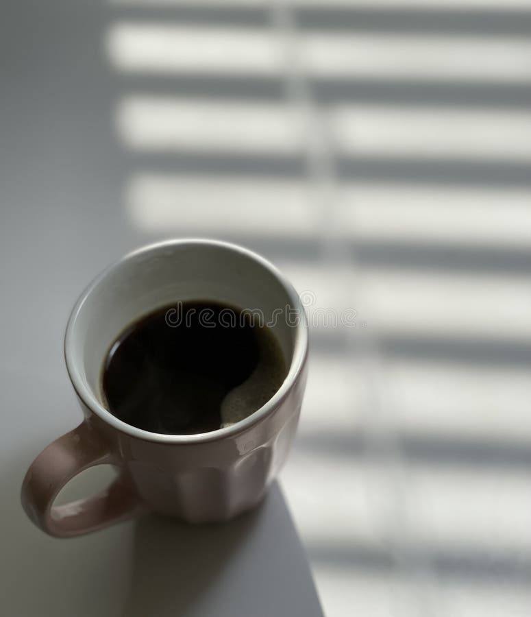 A Cup of Coffee on the Table Stock Image - Image of porcelaine, café ...
