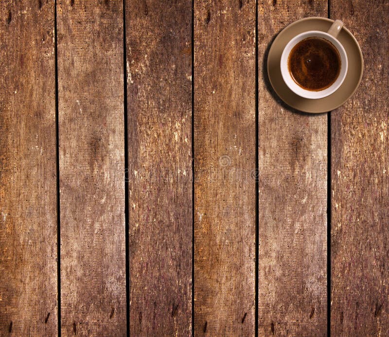 Cup of coffee on table stock image. Image of color, espresso - 109211045