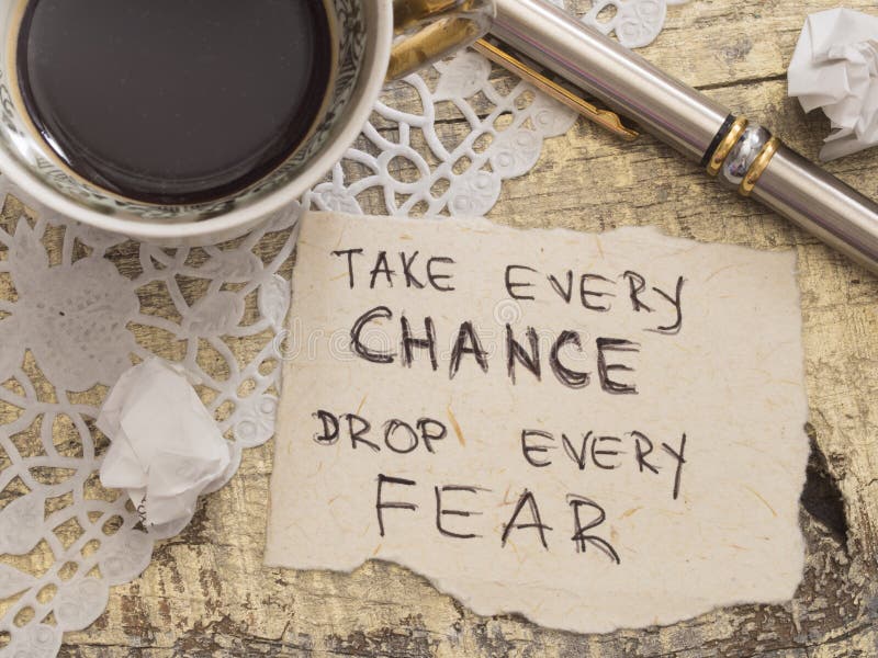 Motivation Quotes on the Table Stock Image - Image of business, growing ...