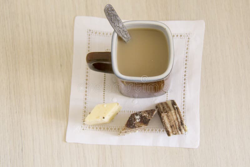 Cup of Coffee and Traditional Halva Stock Photo - Image of isolated ...