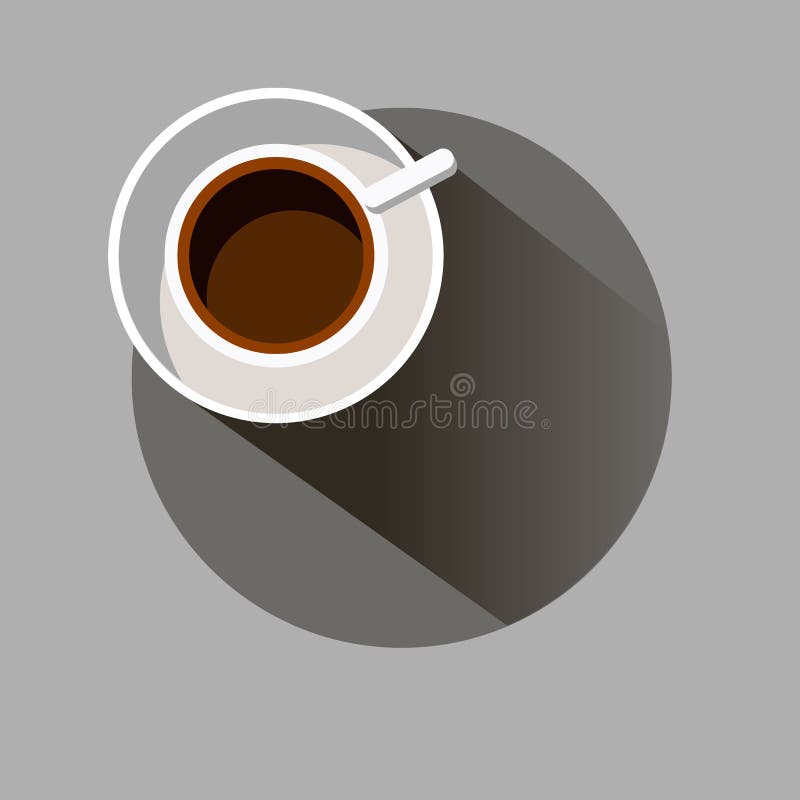 Cup Coffee Vector Drink Espresso Icon Stock Vector - Illustration of ...