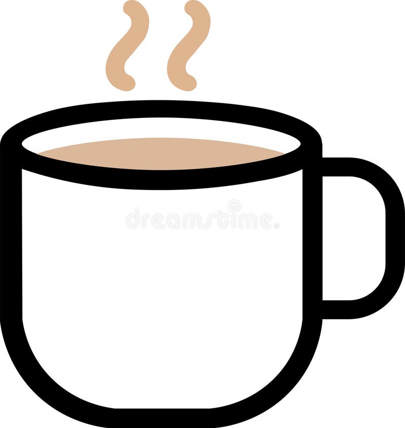 Cup of Coffee Vector Illustration Stock Illustration - Illustration of ...