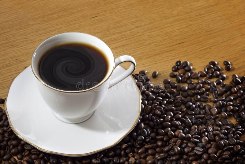 Cup of Coffee Vortex Concept Stock Photo - Image of closeup, coffe ...