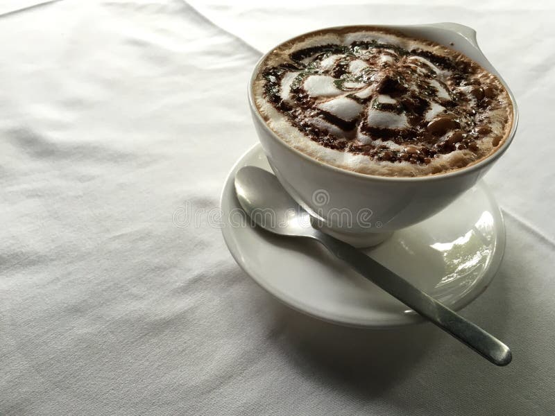 Cup of Coffee on White Background Stock Photo - Image of aroma, gourmet ...