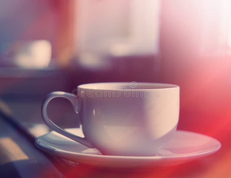 Cup of Coffee on the Window Sill. Stock Photo - Image of drink, morning ...