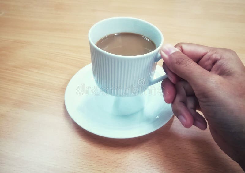 A Cup of Coffee in Woman Hand. Stock Photo - Image of closeup, caffeine ...