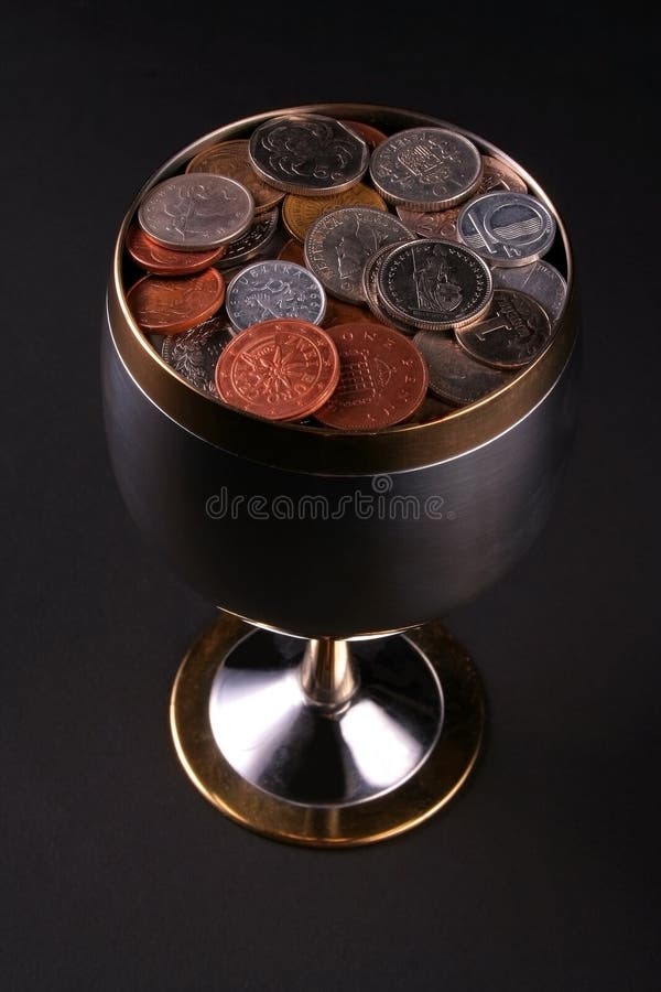 Cup of coins stock photo. Image of copper, cash, financial - 2237032