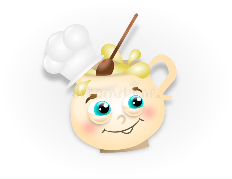 Cup Cook stock illustration. Illustration of wooden, cute - 45461602