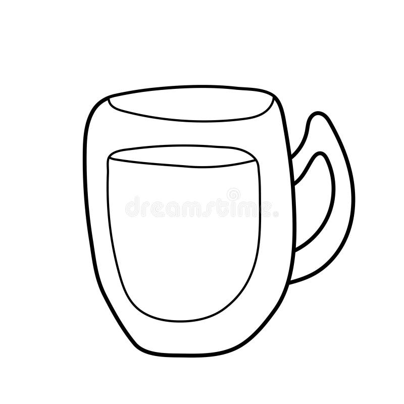 Cup Decorated with Design Elements Collection of Different Modern ...