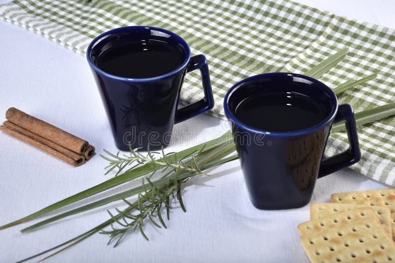 Cup of Detox Green Tea, Natural Drink Breakfast Snack Stock Image ...