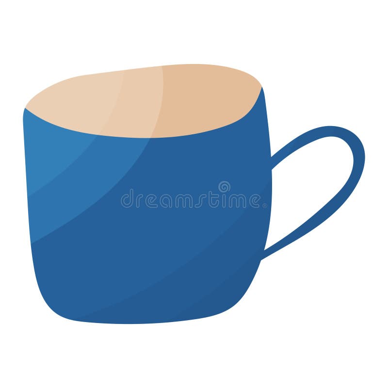 Cup Drink Tea Coffee Blue Icon Element Stock Vector - Illustration of ...