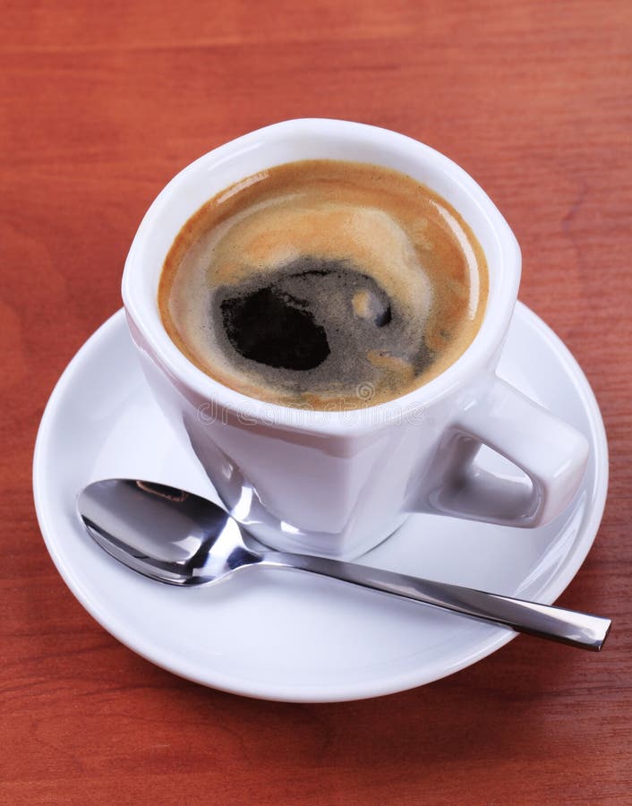 Cup of espresso stock image. Image of beans, nonalcoholic - 21805175