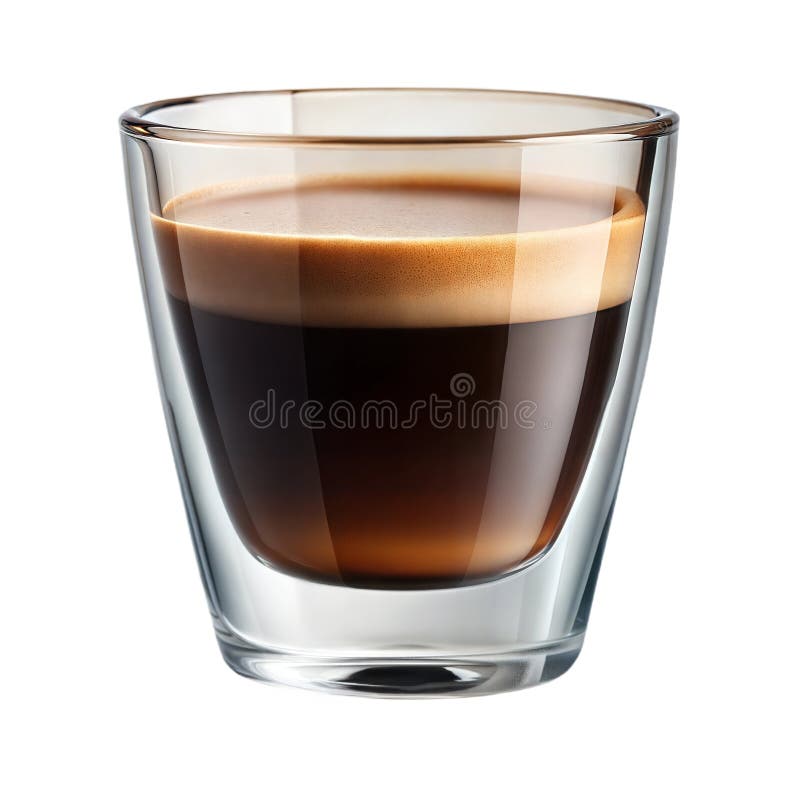 Cup of Espresso Coffee Isolated on White Stock Photo - Image of ...
