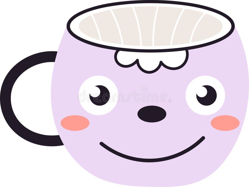 Cup with Face stock vector. Illustration of care, funny - 294000191
