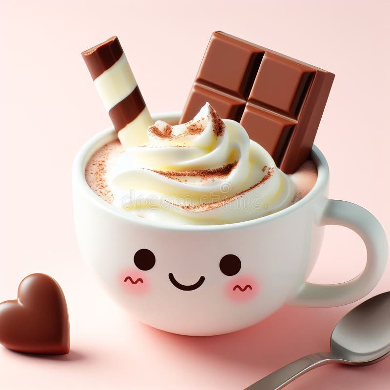 The Cup of Features a Cheerful Expression, Indicating a Playful and ...