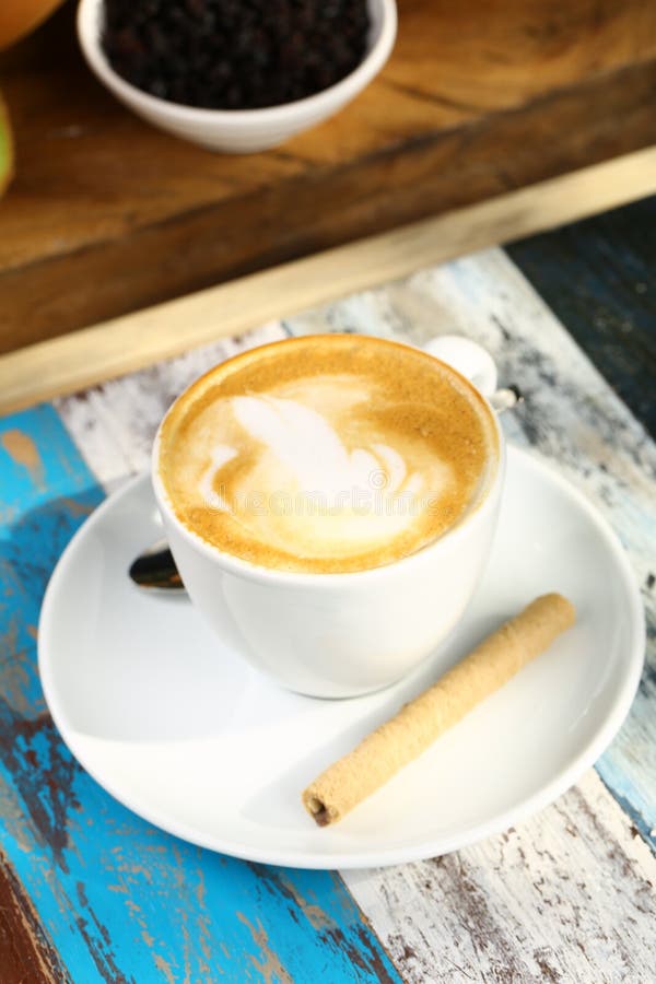 Cup of Latte stock photo. Image of creamy, dark, cream - 99761108