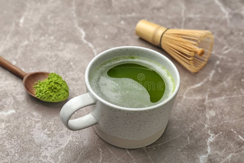 Cup of fresh matcha tea stock photo. Image of asian - 119068570
