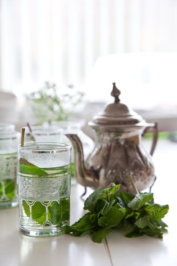 Cup of fresh mint tea stock photo. Image of glass, herbs - 13188330