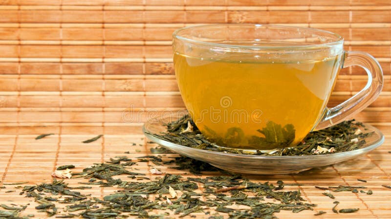 Cup of Green tea stock photo. Image of green, healthy - 17877582