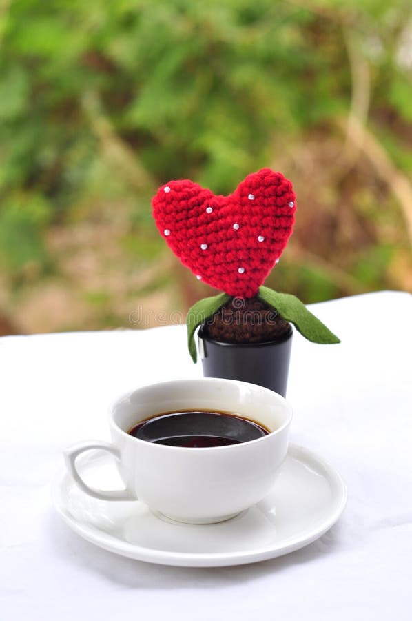 Cup and Heart shape stock image. Image of vintage, romantic - 37929751