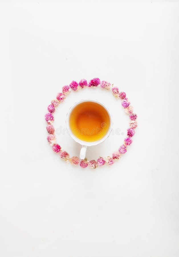 Cup of Herbal Tea. Circle Pattern Stock Image - Image of antioxidant ...