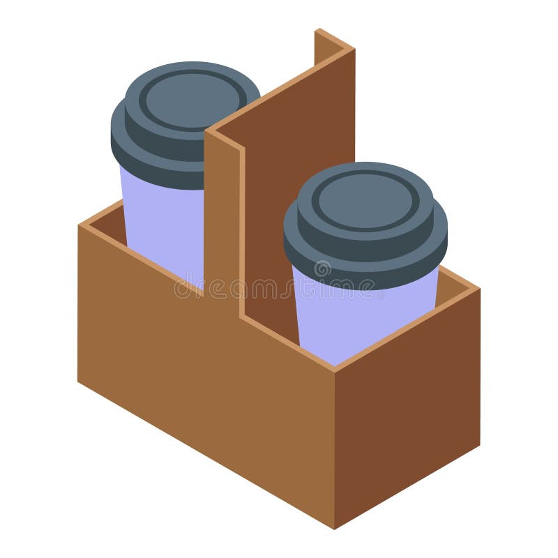 Cup Holder Bag Icon Isometric Vector. Pack Plastic Stock Illustration ...