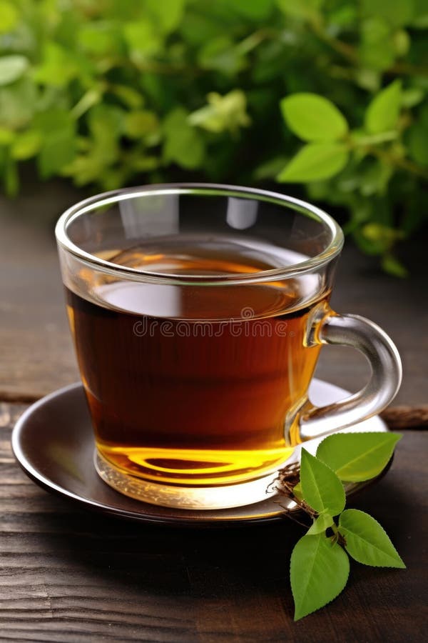 Cup of Hot Aromatic Tea on White Background. AI Generated Stock ...