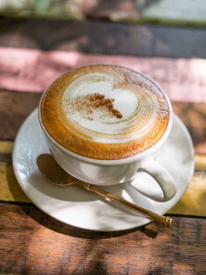 Cup of Hot Cappuccino Coffee Stock Image - Image of brown, cafe: 109178661