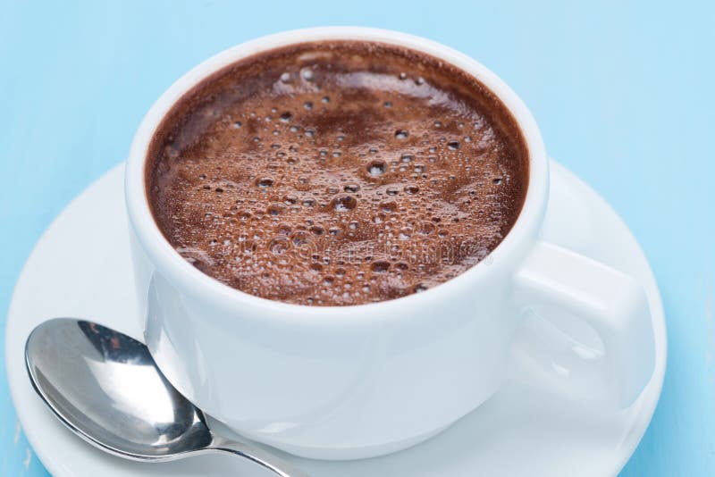 Cup of Hot Chocolate, Top View Stock Photo - Image of taste, closeup ...