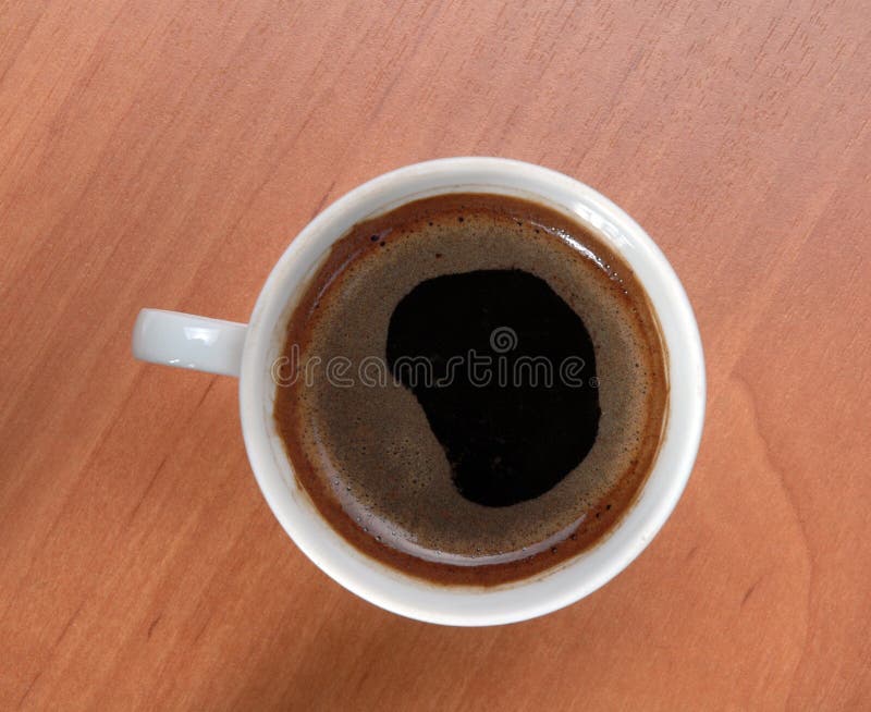 Cup hot coffee stock image. Image of cheerful, pottery - 2143163