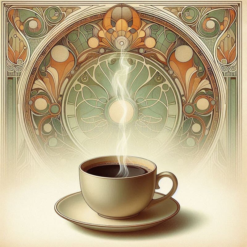 A cup of hot coffee stock illustration. Illustration of menu - 329008654