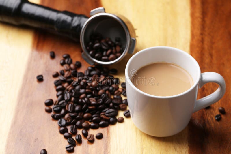 Cup of Hot Coffee ,Espresso Stock Image - Image of espresso, grain ...