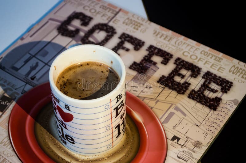 A Cup of Hot Coffee in the Morning Gives Energy To Start Work Stock ...