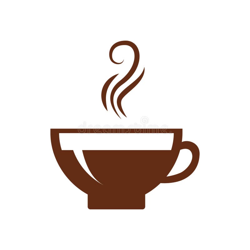 Cup of Hot Coffee. Vector Illustration Decorative Design Stock Vector ...