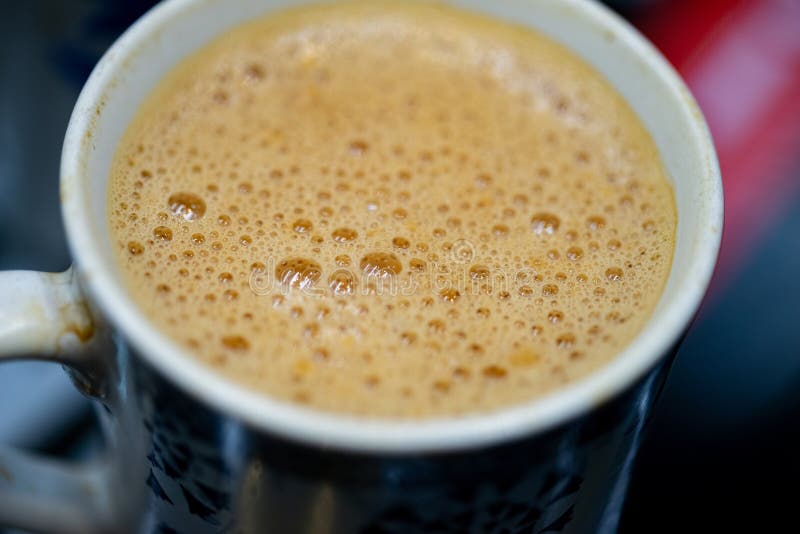 Cup of Hot Milk Tea, Regular Chai Stock Image - Image of caffeine ...
