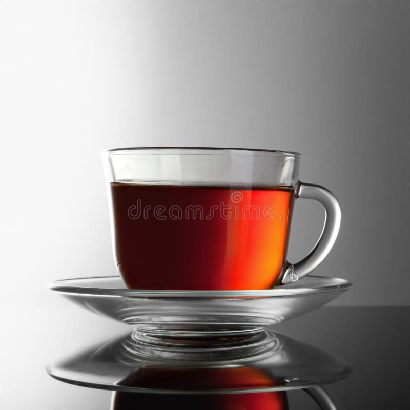Cup of hot tea stock image. Image of vapor, glass, shot - 18930095