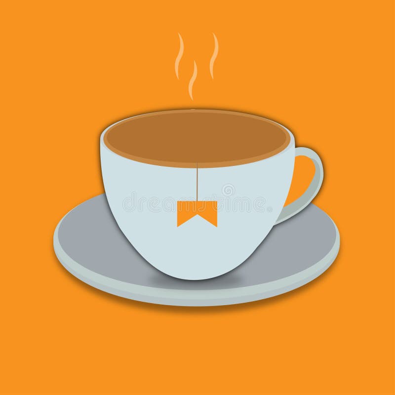 Cup of Hot Tea . Hot Tea Drink Cup Vector Illustration Stock Vector ...