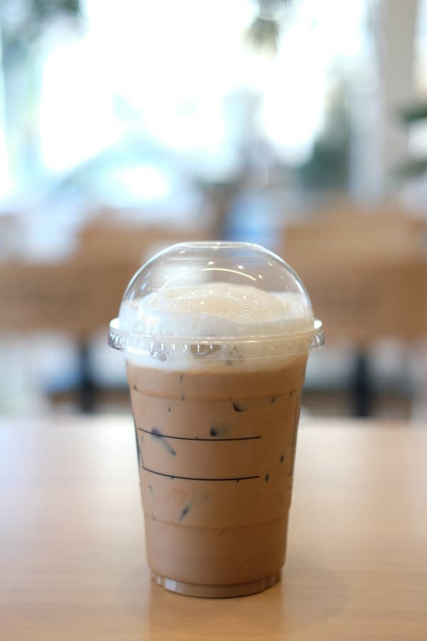 Cup of iced mocha coffee stock image. Image of latte - 141518561