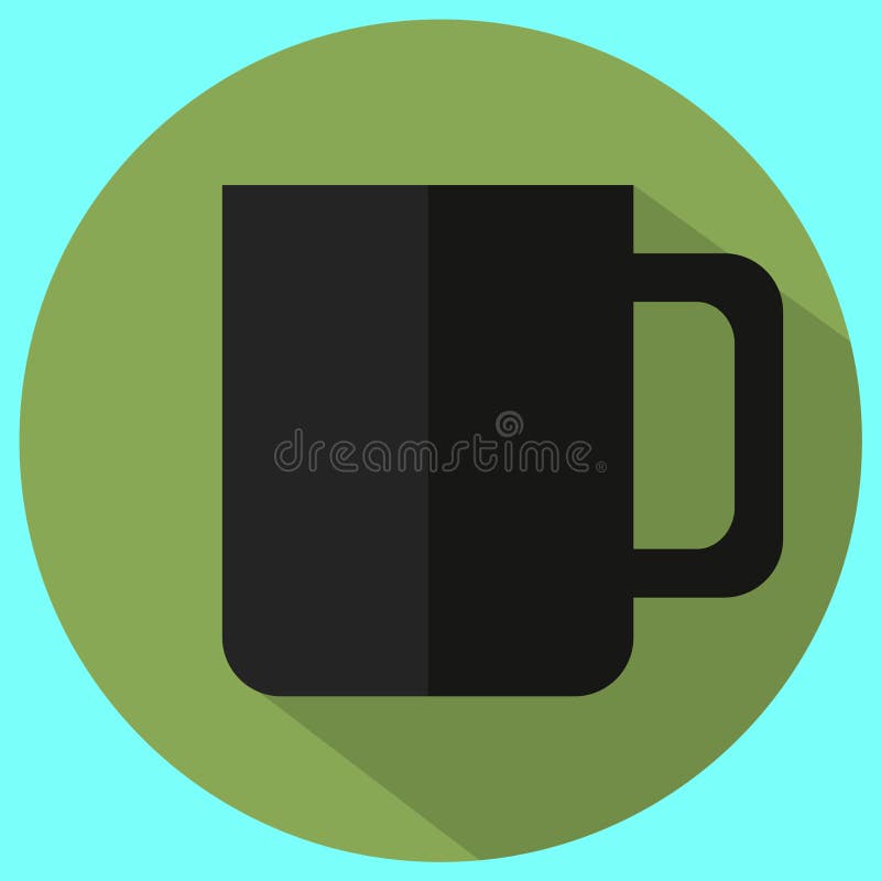 Cup Icon, Minimal Flat Design Style. Coffee Mug Illustration Stock ...